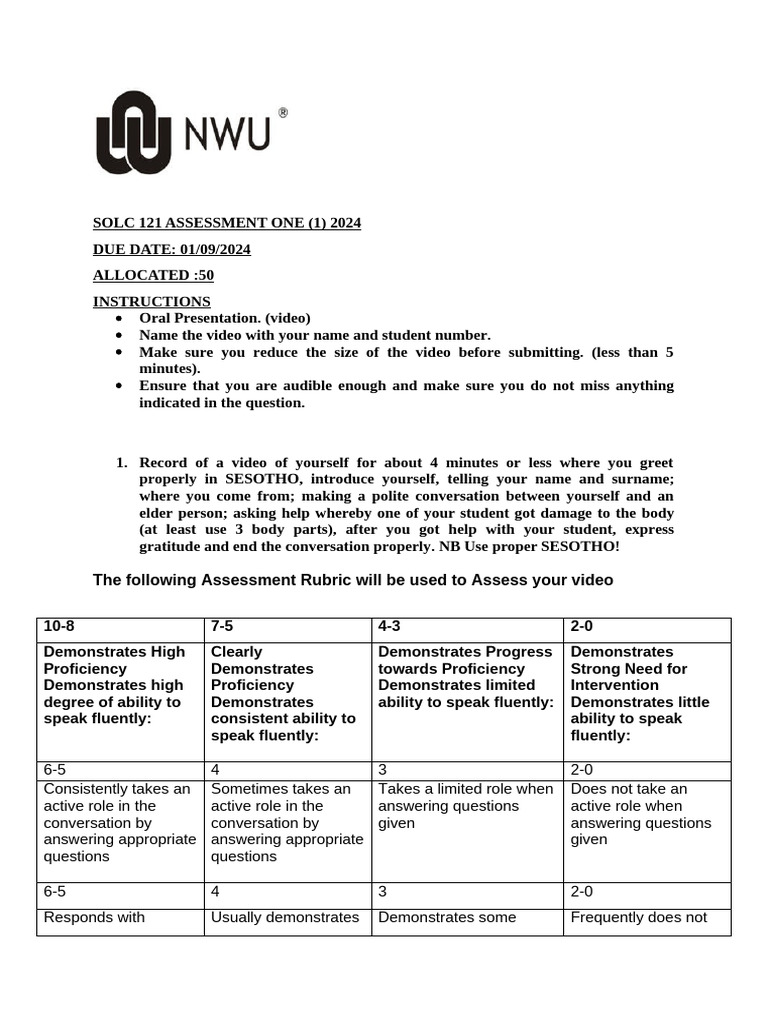SOLC 121 Assignment 1 | PDF