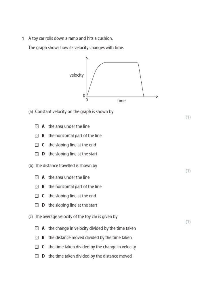 0914 Movement and Position 1 QP | PDF