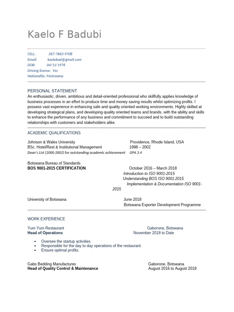 CV 2021 | PDF