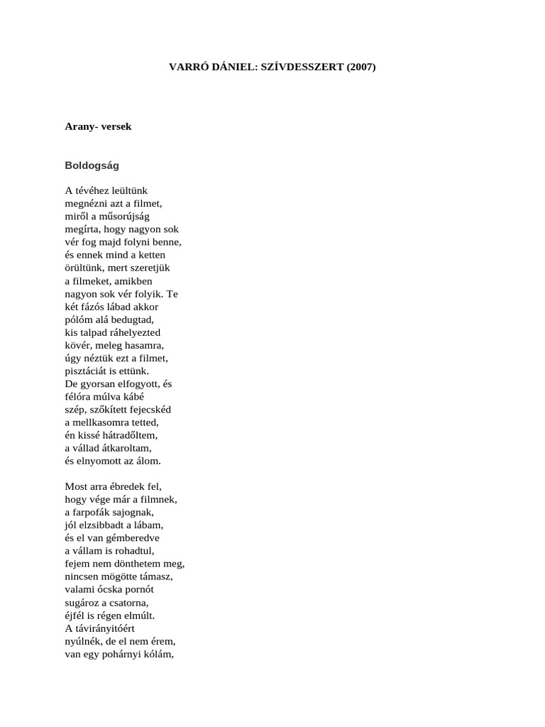 VARRÓ DÁNIel Szívdesszert | PDF