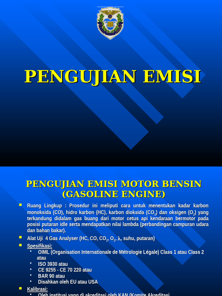 Pengujian Emisi | PDF