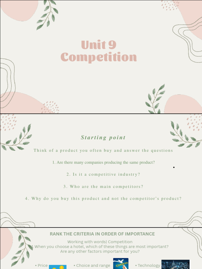 Unit 9 Presentation | PDF