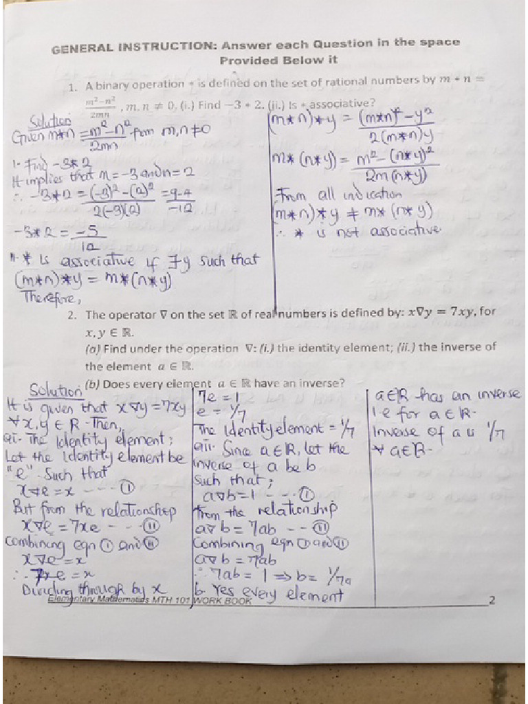 Sir Edumaths MTH101 Futo Manual Solution 08084982304 | PDF
