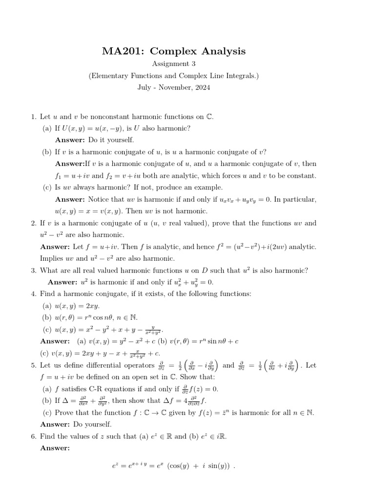 Assignment 3 Solution 2024 | PDF