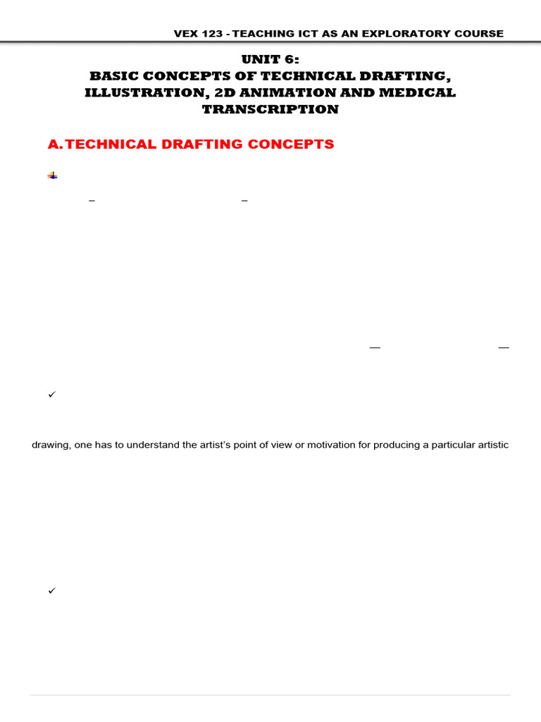 Basic Concepts of Tech - Drafting 2d and MT | PDF