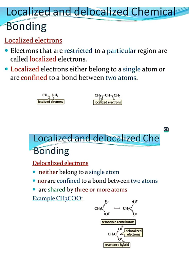 Localized and Delocalized Bonding | PDF