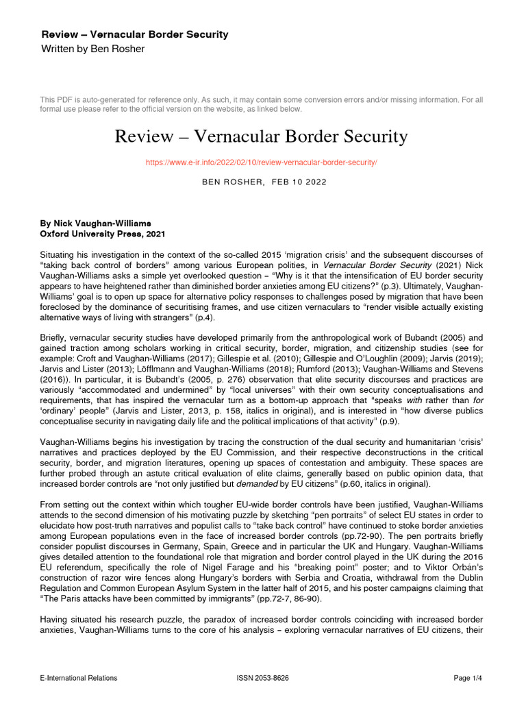 Review_Vernacular_Border_Security | PDF