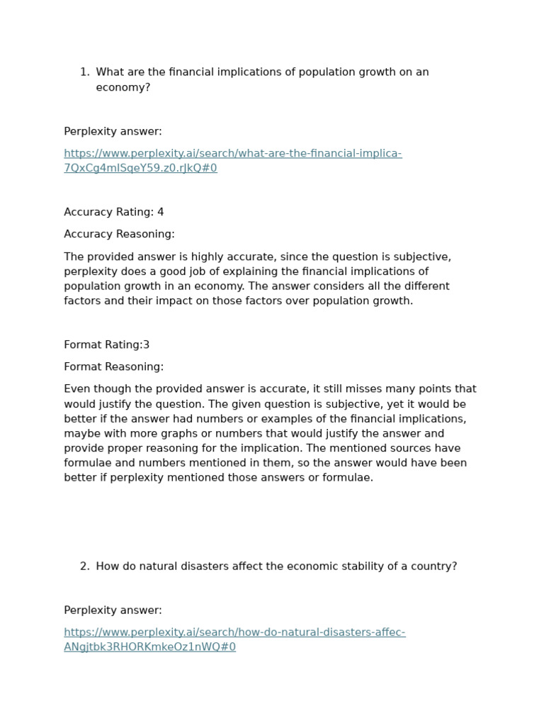Perplexity Finance Evaluations Split | PDF