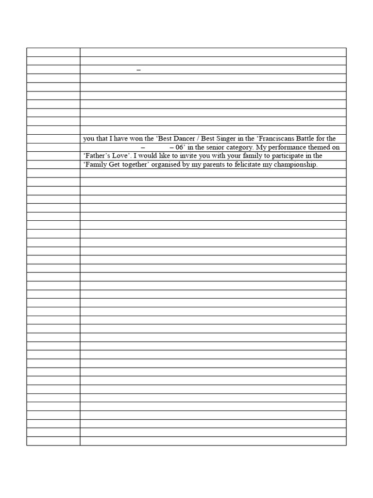 Informal Invitation-Example-01 | PDF