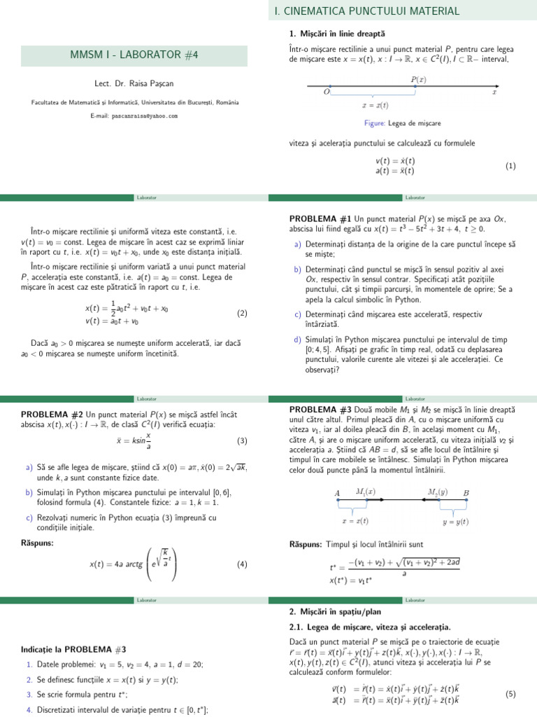 MMSM I - Laborator#4 - 2022 - 2023 | PDF