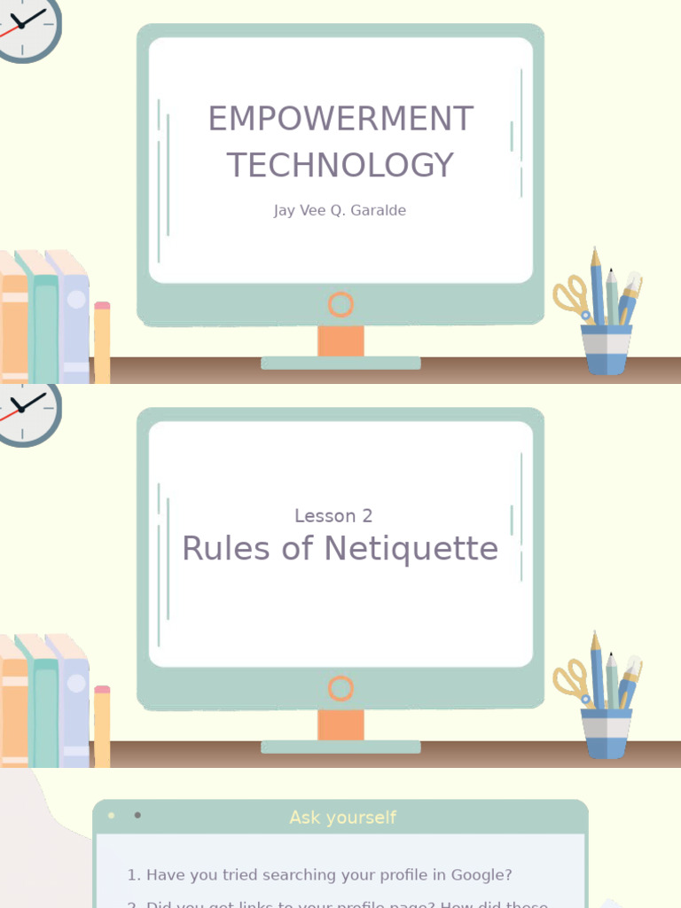 EMPOWERMENT TECHNOLOGY Lesson 2 | PDF