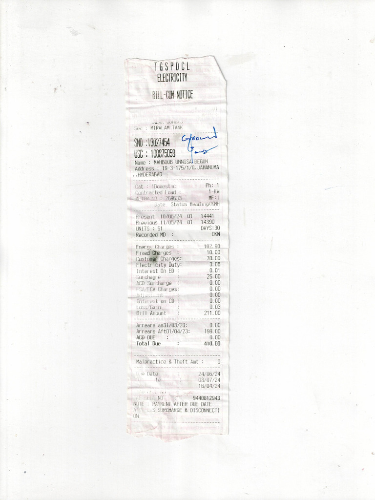 Light Bill | PDF