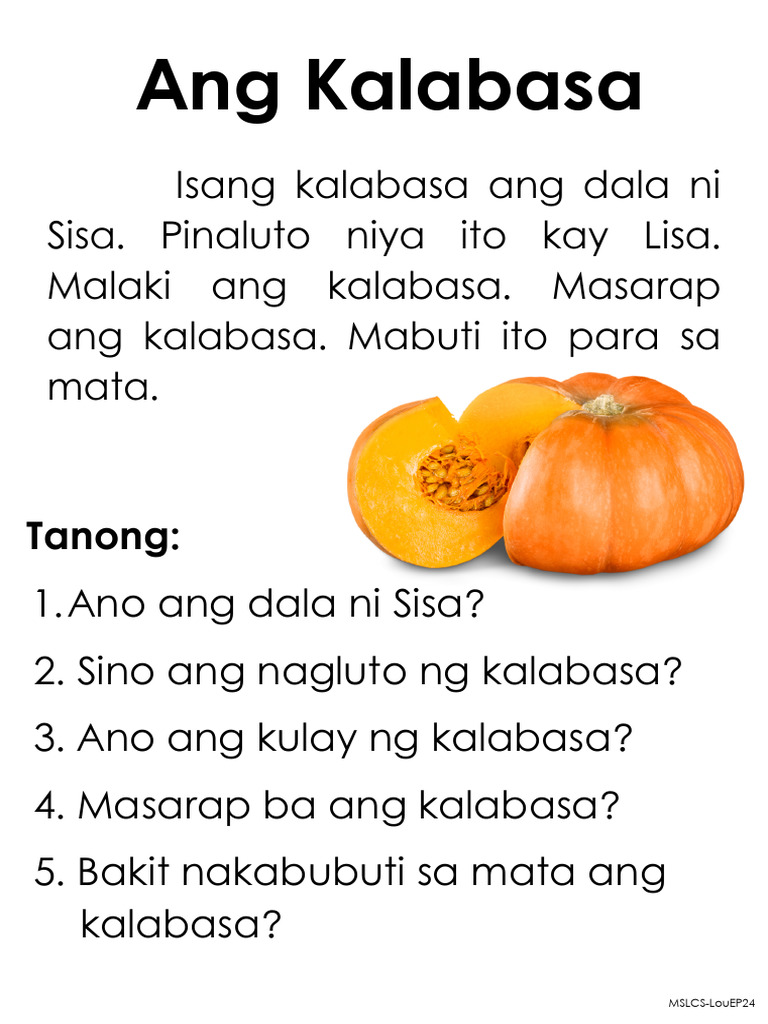 Ang Kalabasa | PDF