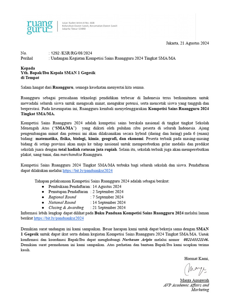 KSR Sman 1 Gegesik | PDF