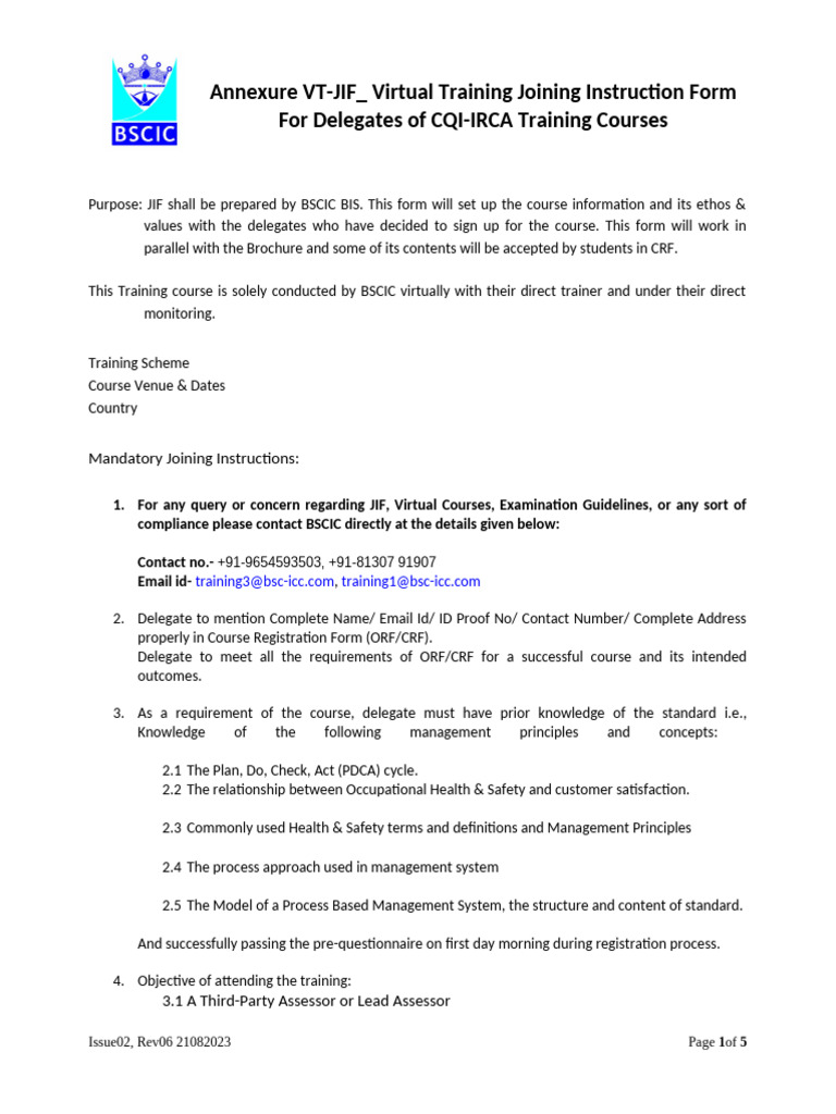 Annexure VT-JIF_Virtual Training- Joining Instruction Form_I02 R06 ...