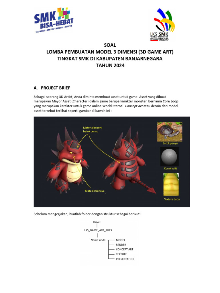 Soal LKS Asset 3d-Banjarnegara 2024 | PDF