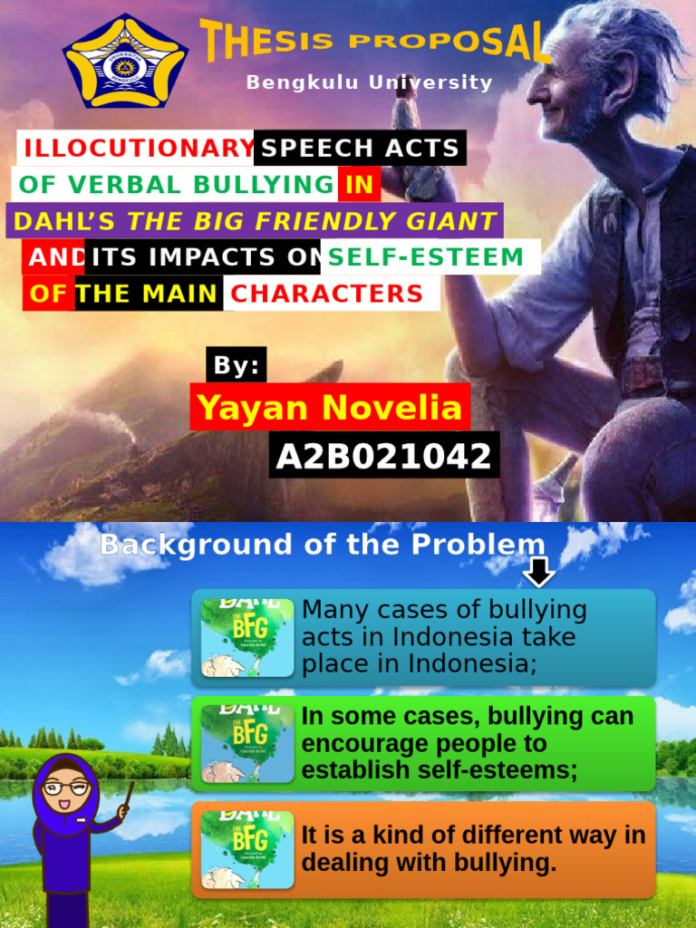 Yayan Novelia Presentation Of Thesis Proposal Pdf