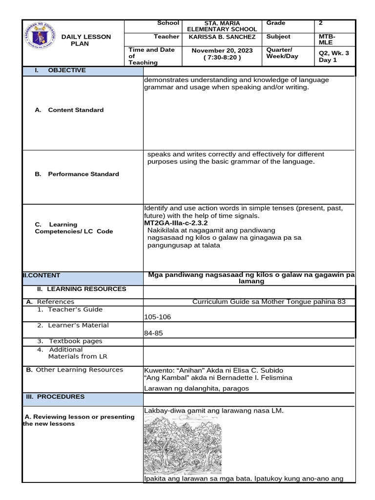 DLP Q2 - Wk.3 - Day 1 | PDF