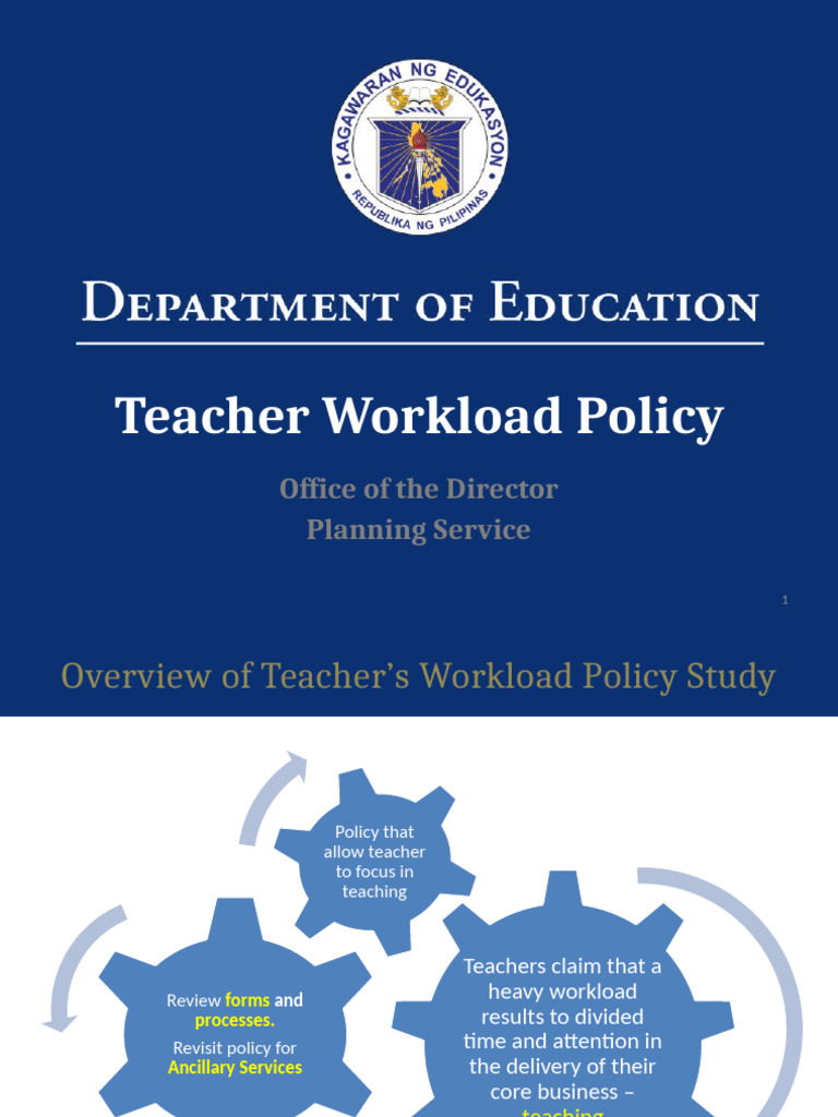Teacher Workload Policy Overview | PDF | Teachers