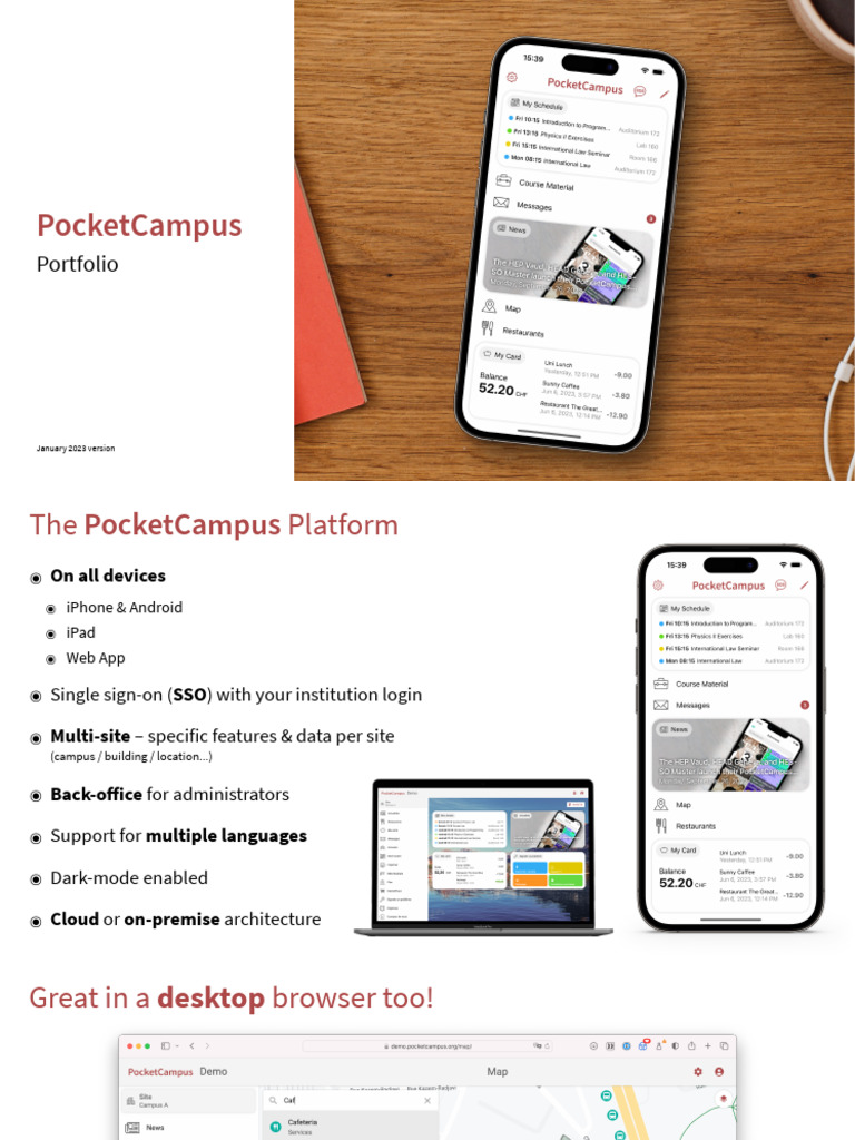 Pocketcampus Portfolio Edu en | PDF