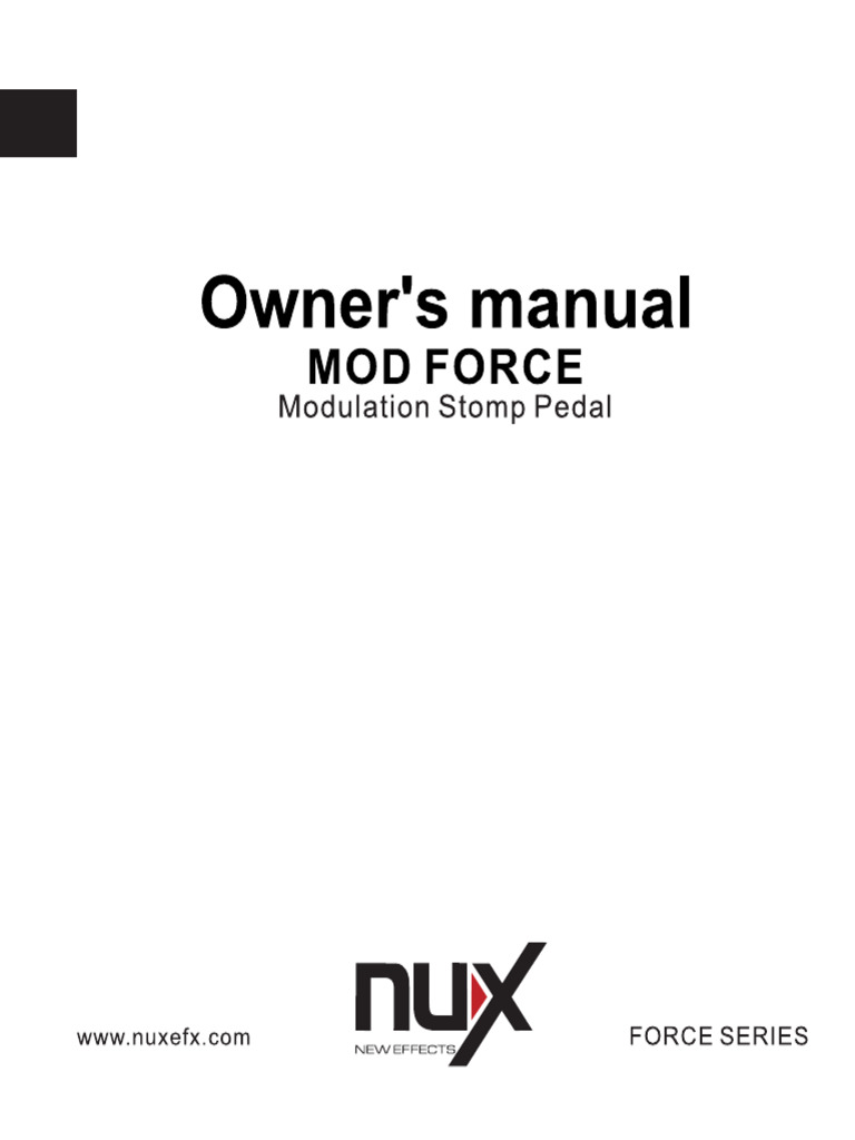 Mod Force Manual 480080 | PDF