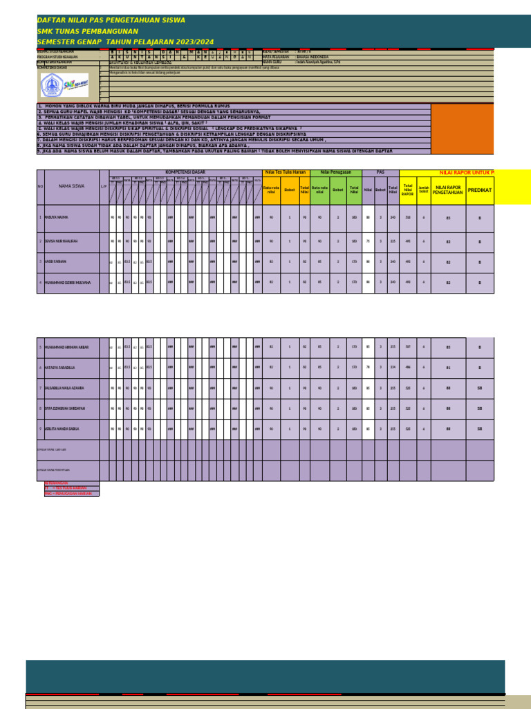 Orpas Bhs Indonesia - Xii Otkp BDP Akl Genap | PDF