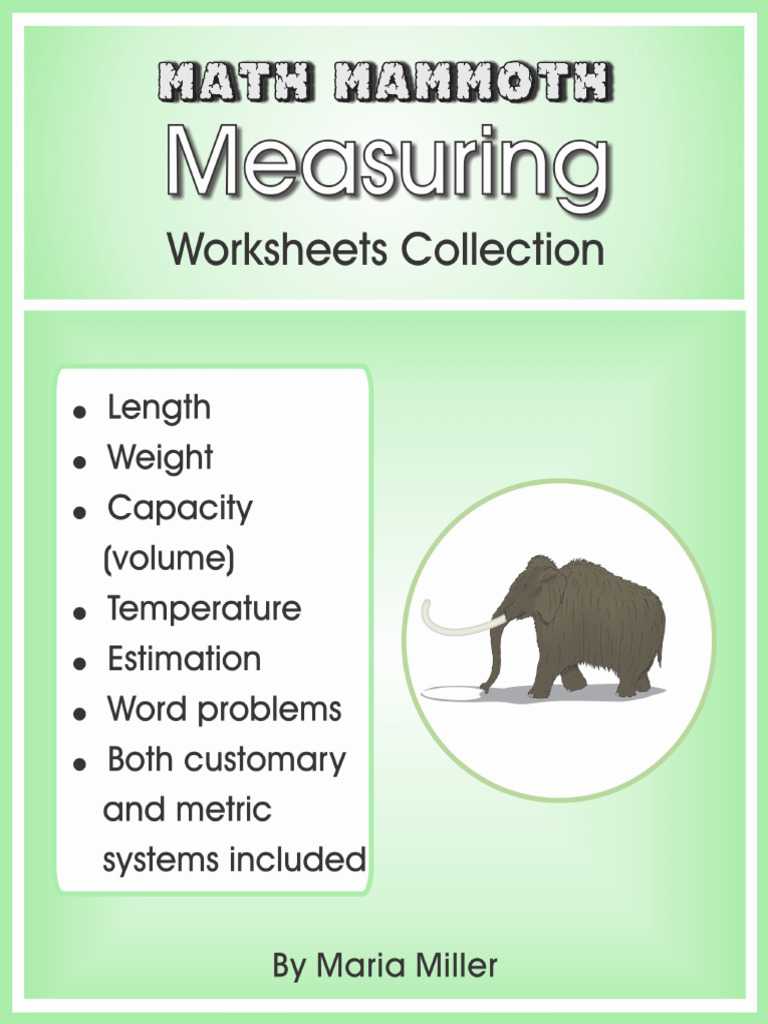Measuring Worksheets | PDF