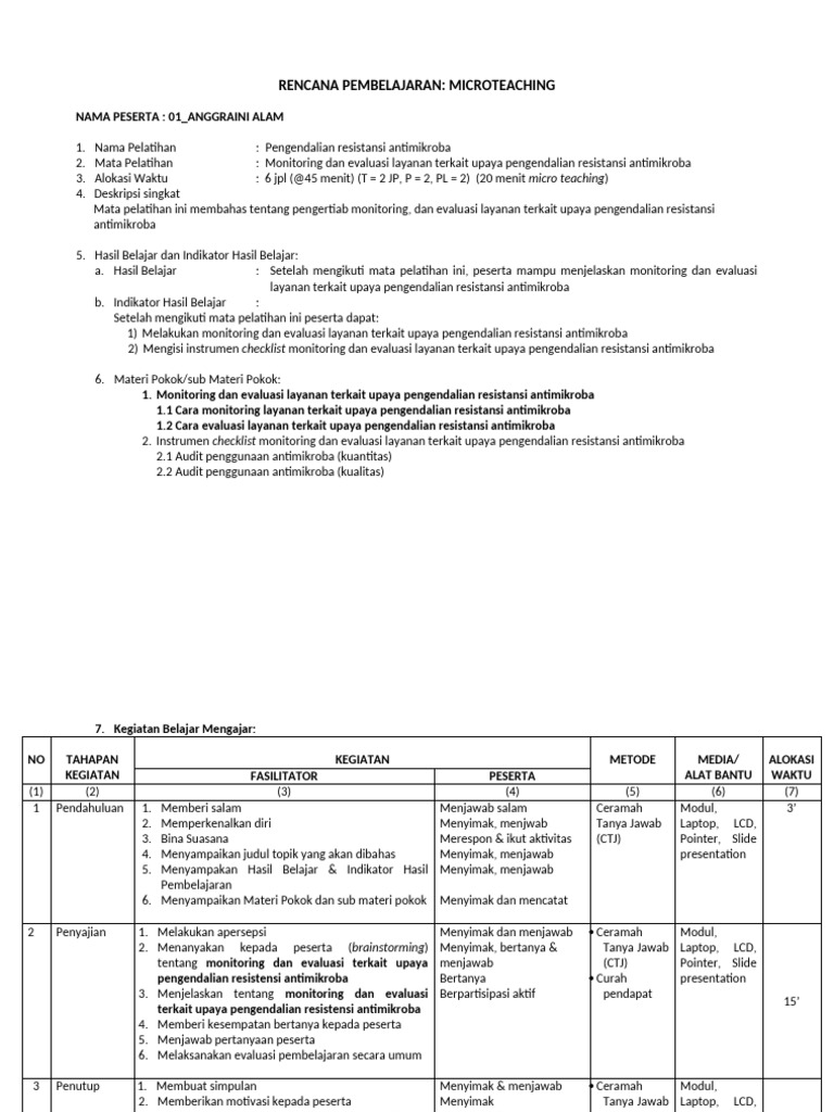 Format RP PPRA | PDF