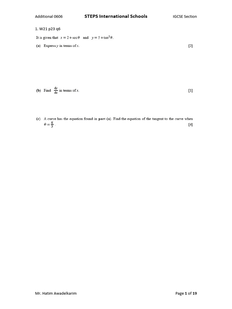 Differentiation Worksheet 2 Pdf