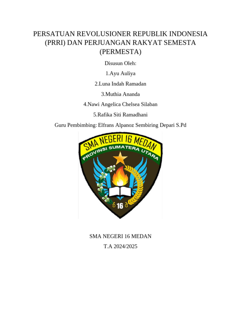 Persatuan Revolusioner Republik Indonesia | PDF