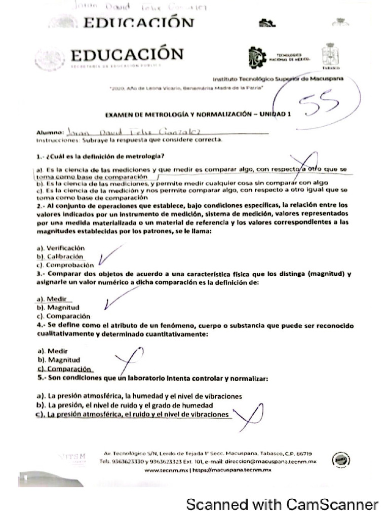 Examen Complementaria | PDF