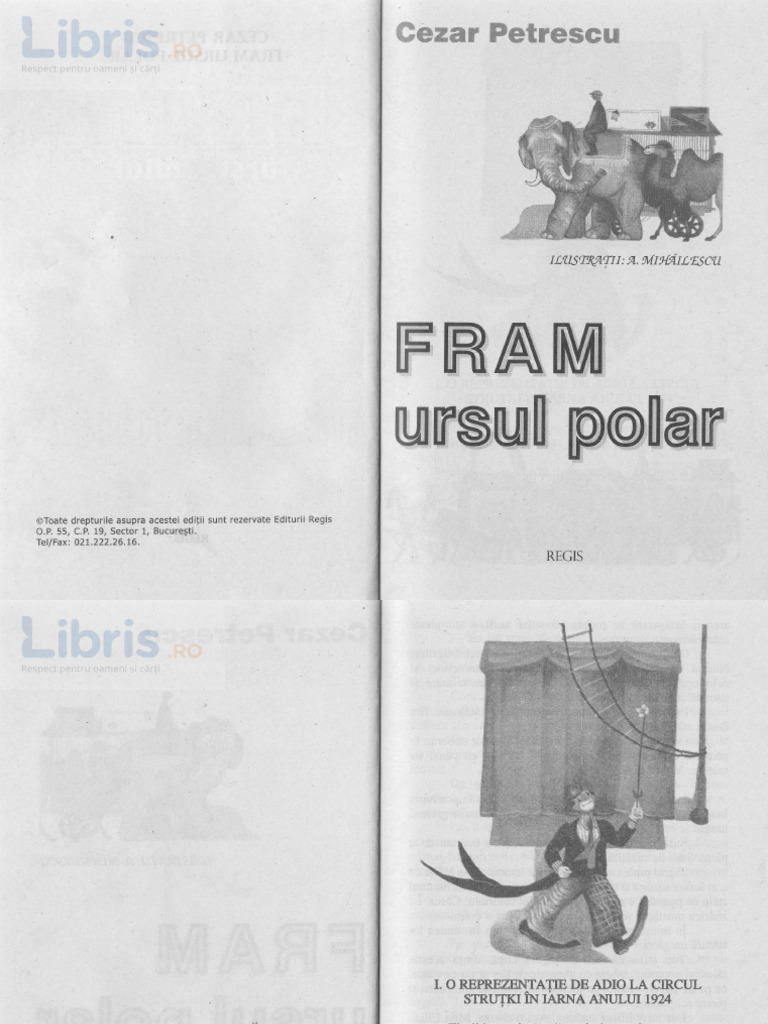 Fram Ursul Polar - Cezar Petrescu | PDF