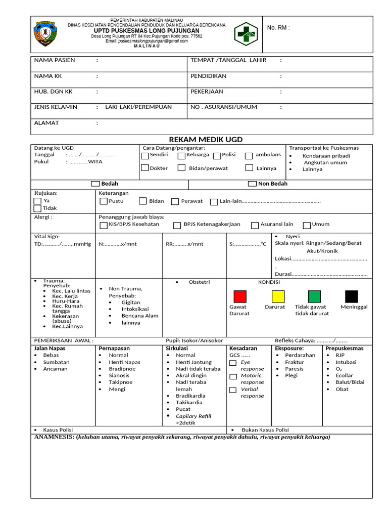 Rekam Medis UGD | PDF