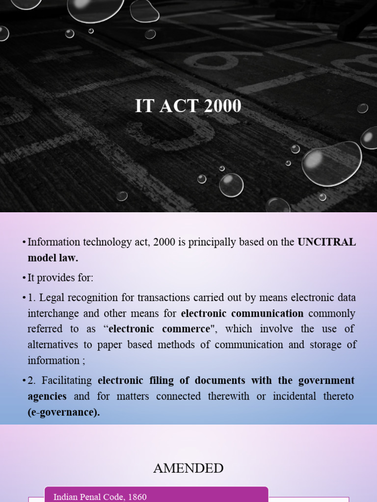 IT ACT 2000 | PDF