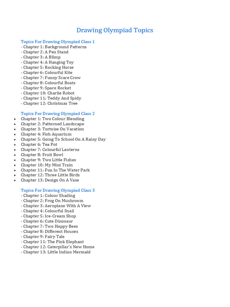 Drawing Topic | PDF
