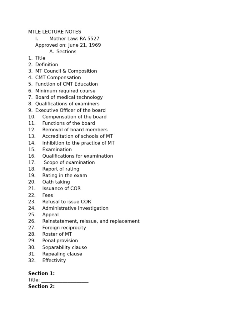 Overview of MT Laws and Regulations | PDF