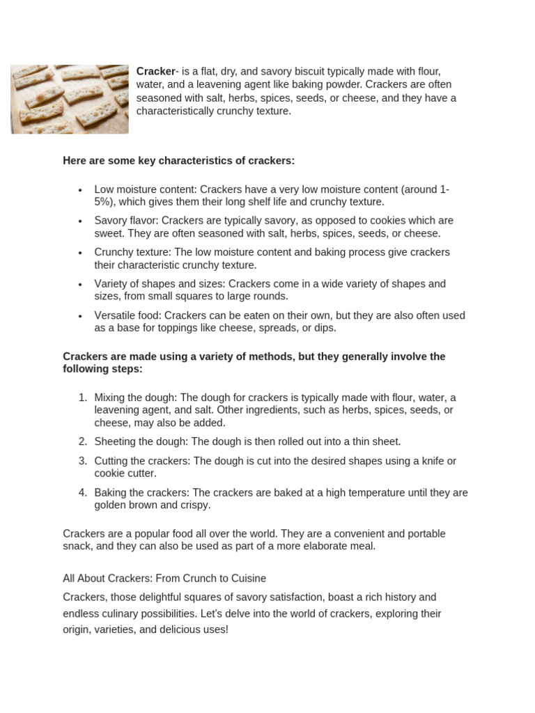 Cracker | PDF