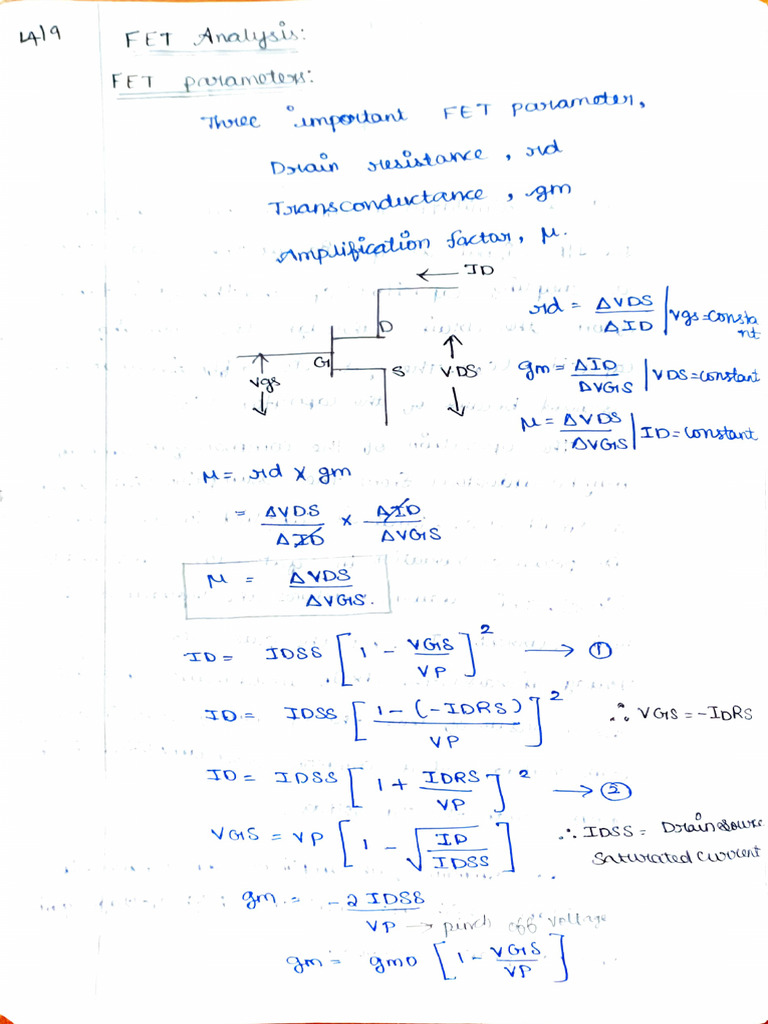 FET Analysis | PDF