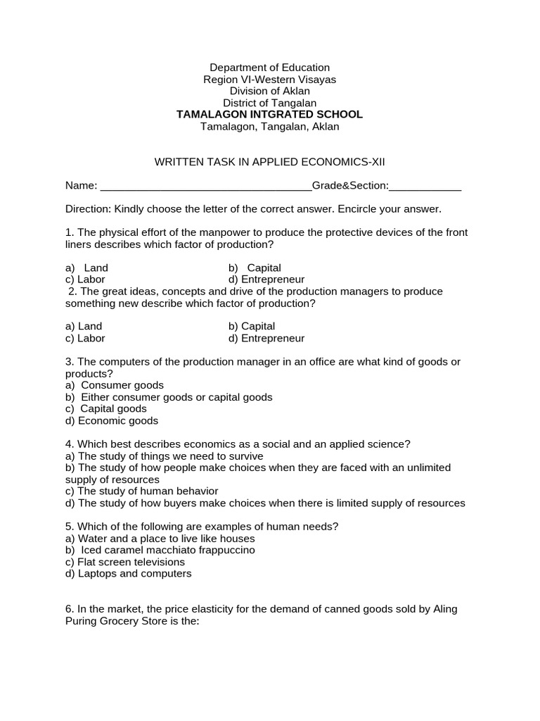 Written Task in Abm | PDF