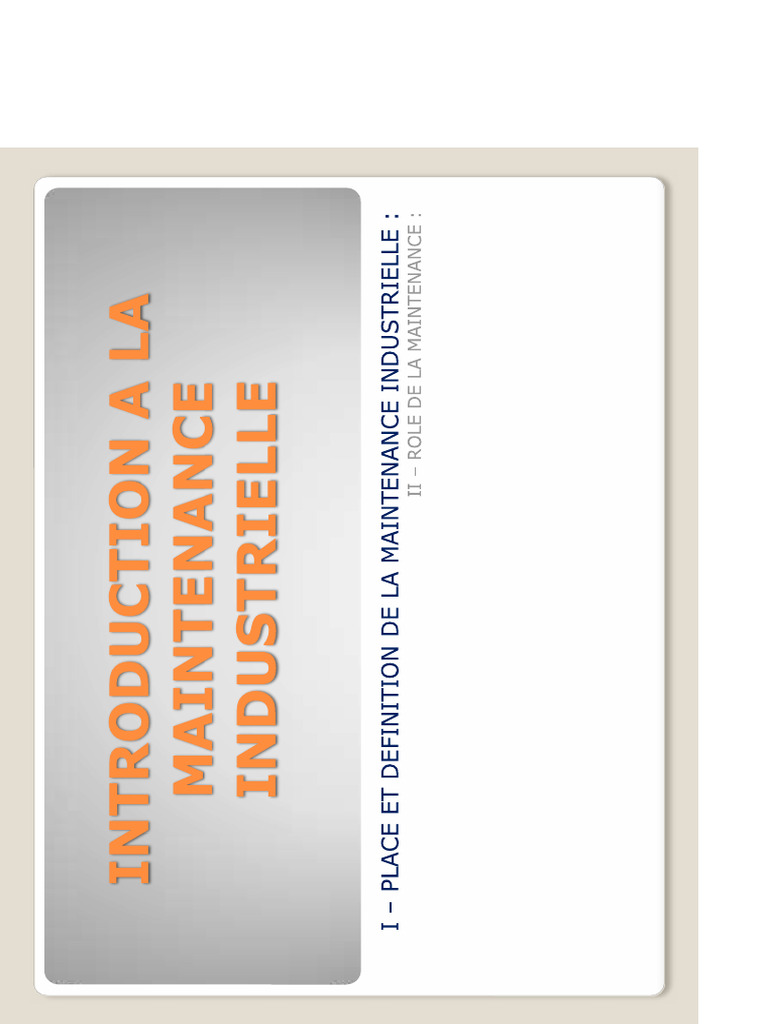 Maintenance Industrielle | PDF