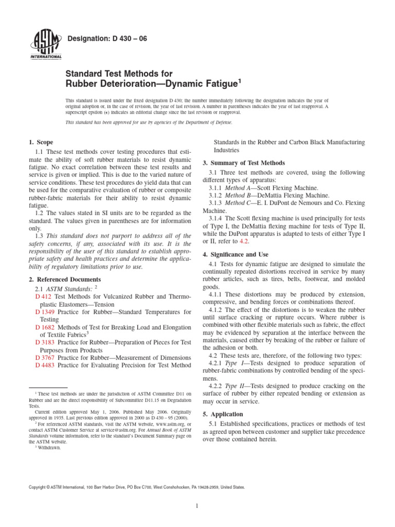 Astm D430 | PDF