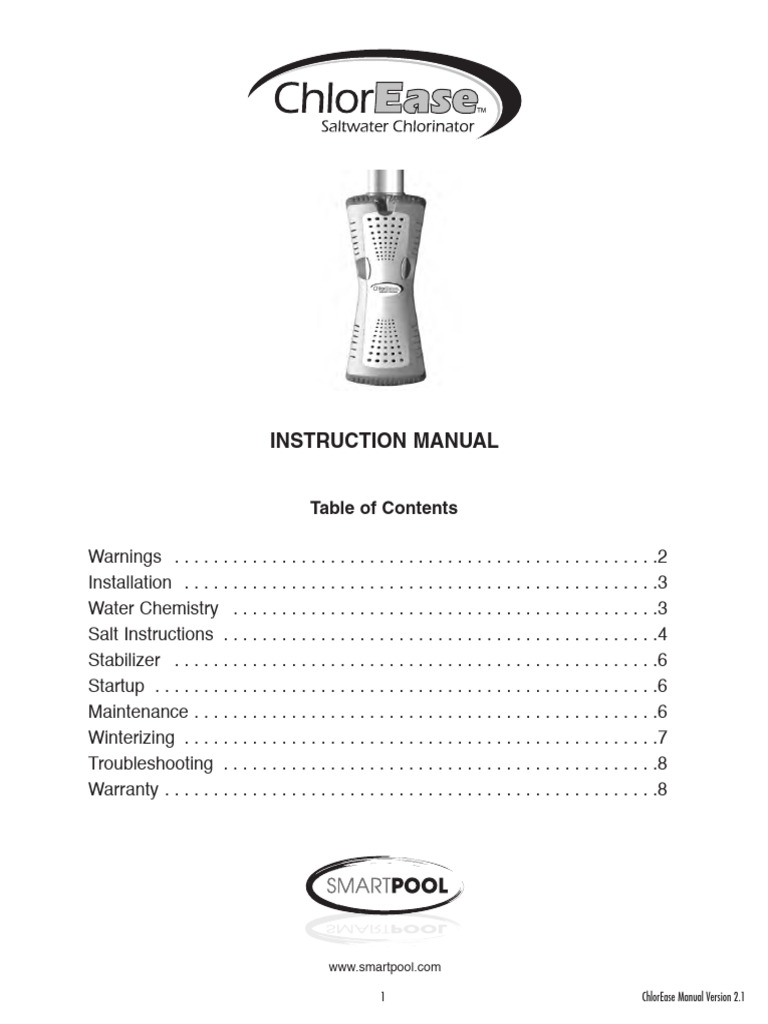 Chlorease Manual | PDF