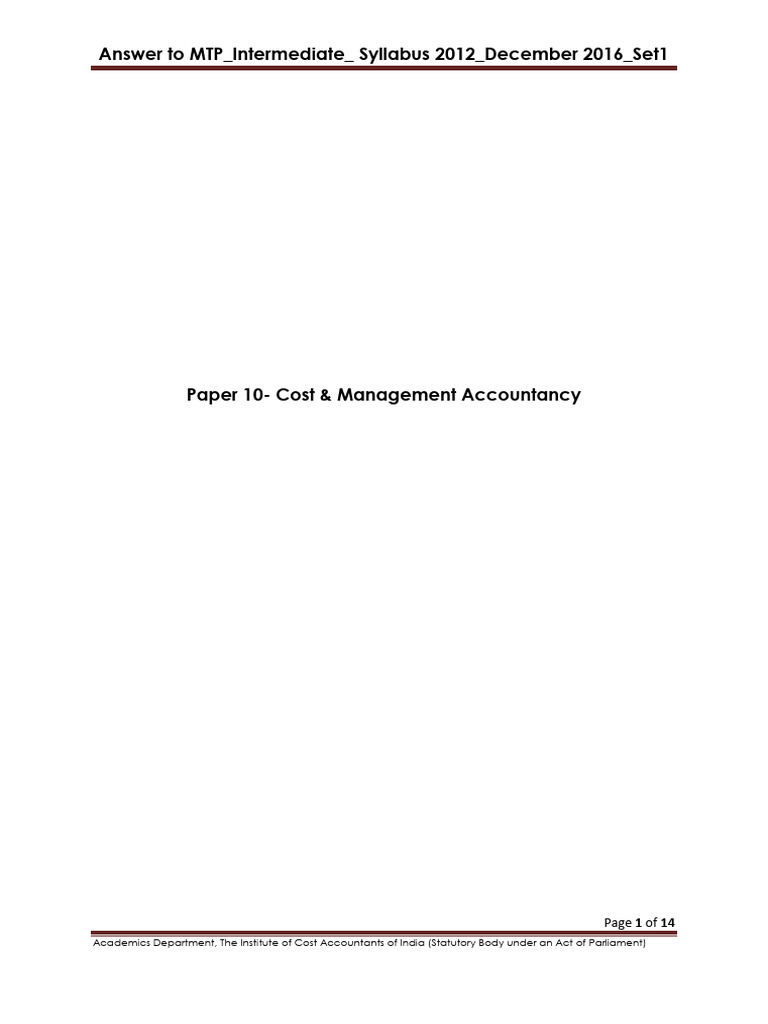 Paper10 Solution | PDF