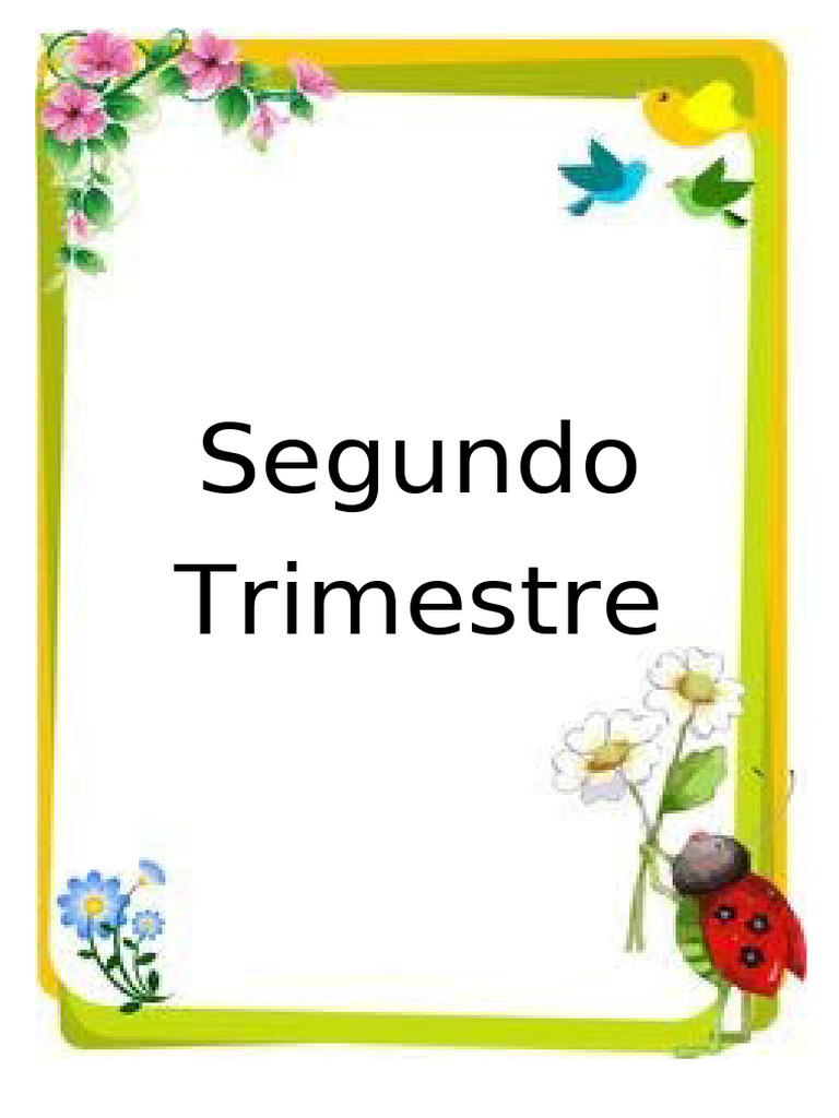 cuaderno seguimiento Segundo trimestre | PDF