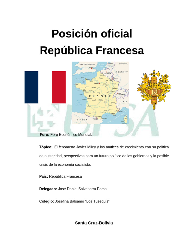Posicion oficial francia | PDF