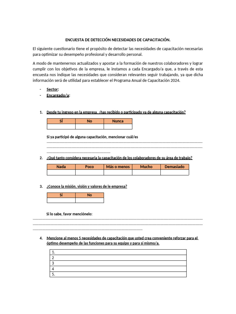 Encuesta de DNC | PDF