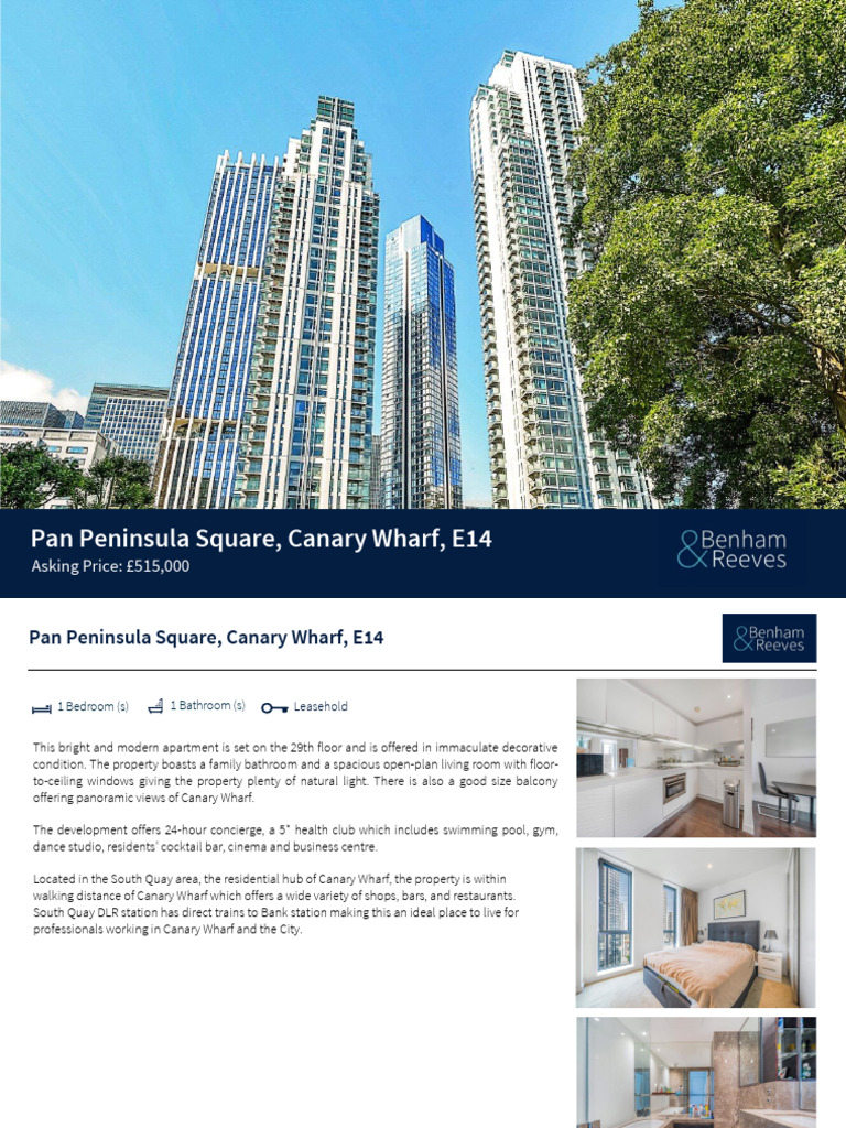 Pan Peninsula Square Canary Wharf | PDF