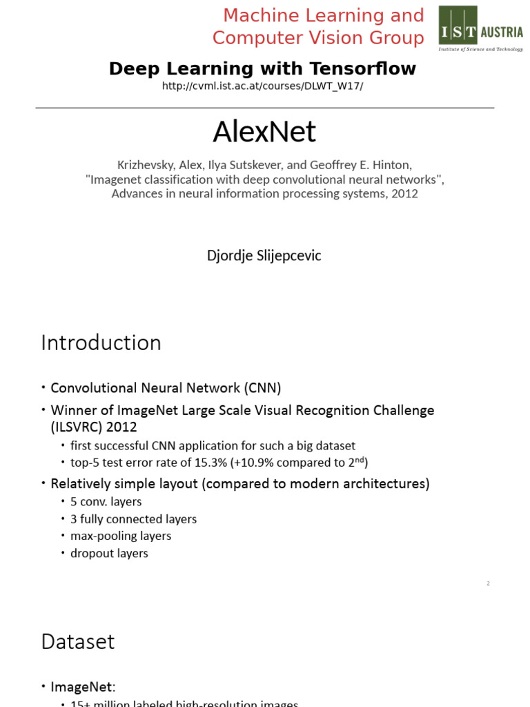 Alex Net | PDF