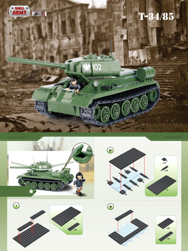 Cobi Set 2-5 Battle For Berlin Soviet T34 Tank | PDF