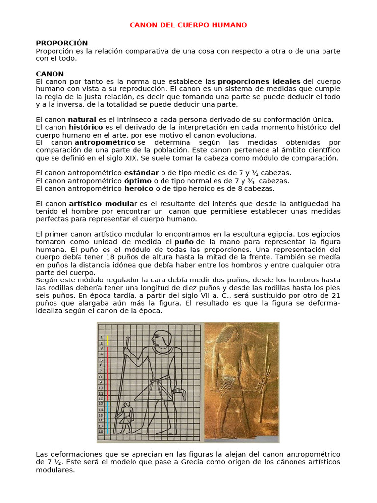 Canon Del Cuerpo Humano Pdf